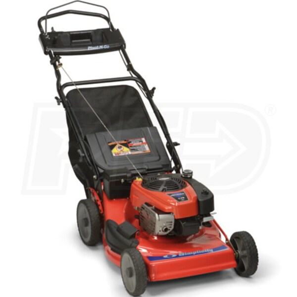 Simplicity SPVH21775E Pivot-N-Go (21") Self Propelled Lawn Mower w ...