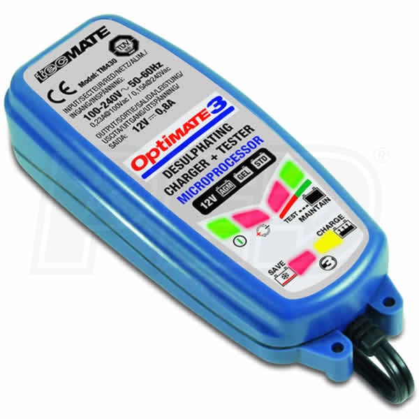 TecMate OptiMate 3 0.6-Amp Battery Recover/Charger | TecMate TM-431