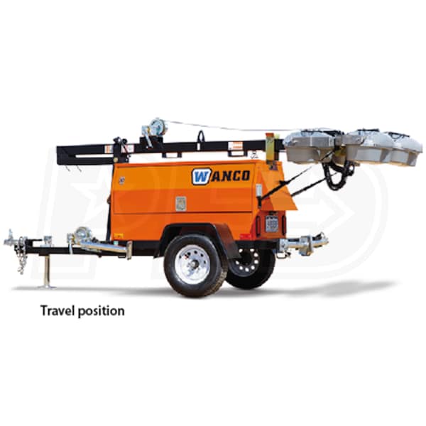 Wanco 4kW Towable Long Run Diesel LED Light Tower w/ Perkins Engine ...