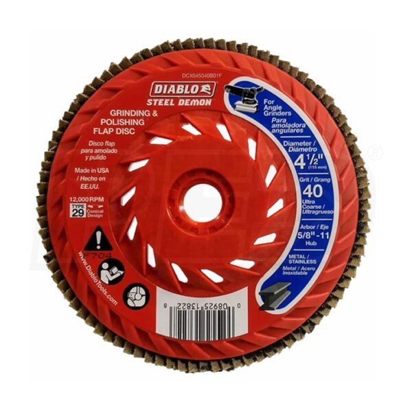Diablo Tools - Type 29 Flap Disc with Speed Hub - 4-1/2" | Diablo Tools ...