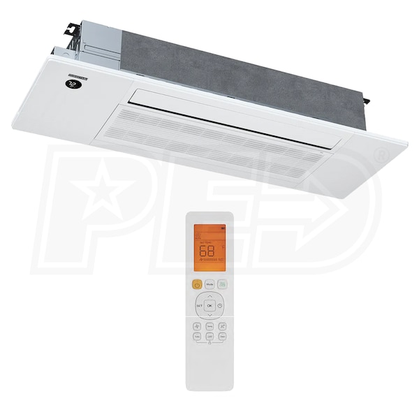 Durastar Ceiling Cassette 2-Zone System - 48,000 BTU Outdoor - 18k ...