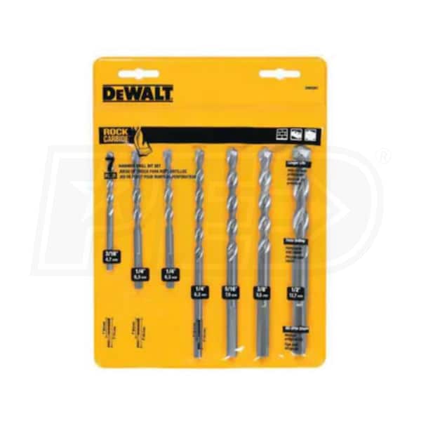 DeWALT DW5207 - Percussion Mason Drill Bit Set - 7 Piece Set | DeWalt Portable Power Tools DW5207