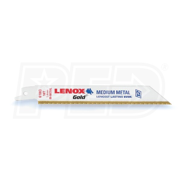 Lenox Gold® - Extreme Metal Cutting Reciprocating Saw Blade - 9" - 18 ...