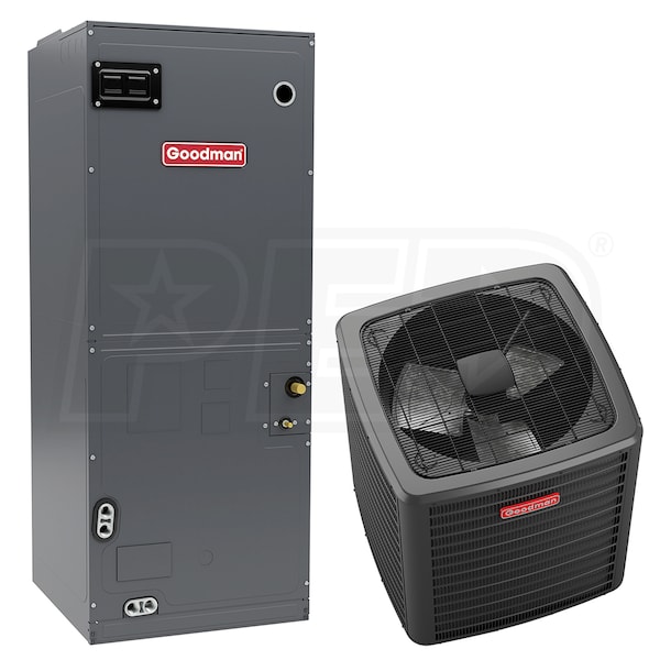 Goodman - 4.0 Ton Cooling - 48k BTU/Hr Heating - Heat Pump + Air ...