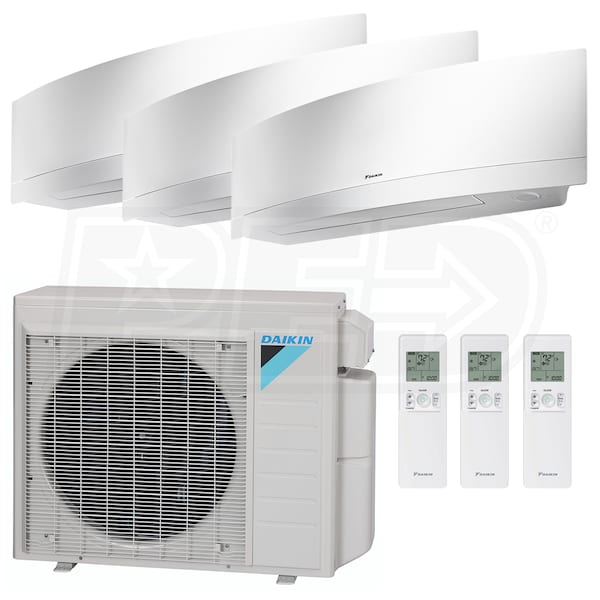 Daikin MXL Wall Mounted 3-Zone System - 36,000 BTU Outdoor - 12k + 12k ...