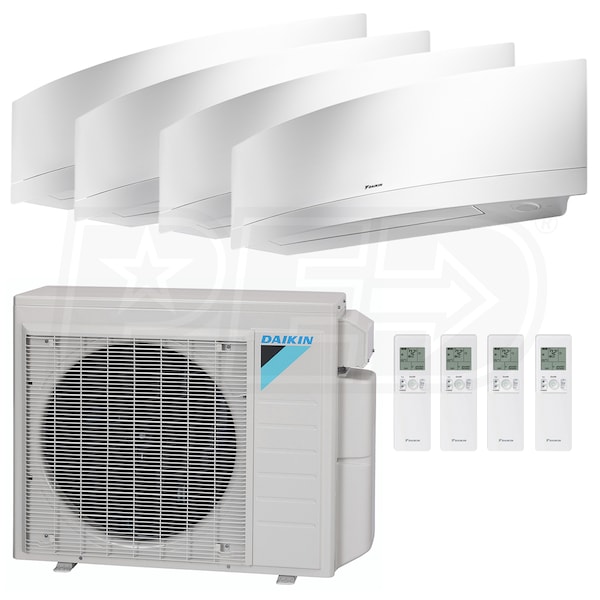 Daikin MXL Wall Mounted 4-Zone System - 36,000 BTU Outdoor - 9k + 9k ...