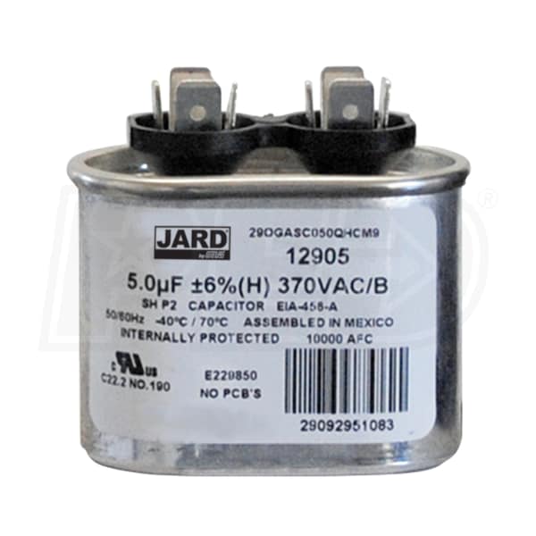 Mars - JARD Single Section Oval Capacitor - 5 MFD - 370 Volt | Mars 12905