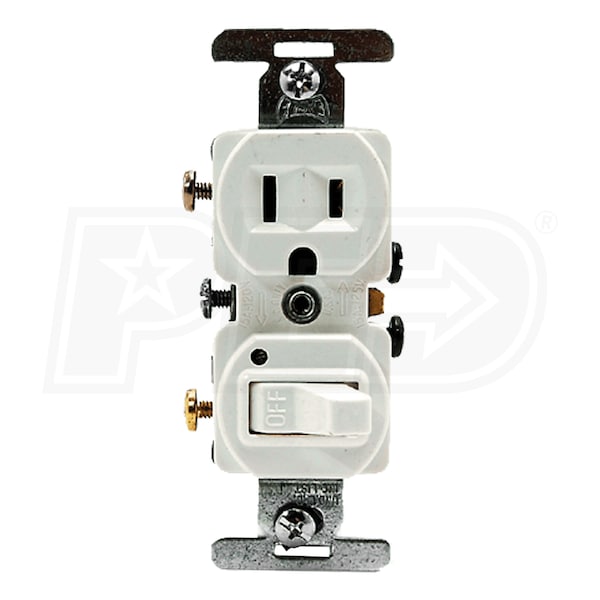 Diversitech - Single Outlet / Switch Combo 3 Wire Grounding - 120V/15A ...