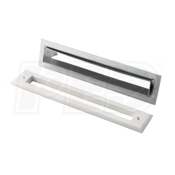 Unico - Plastic Plenum Duct Supply Outlet Kit - Slotted - White Finish ...