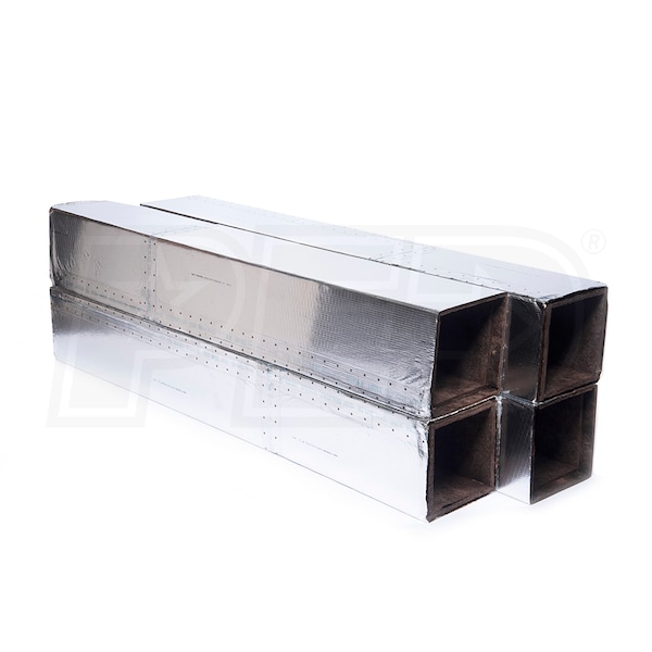 Unico - Fiberglass Flat Unassembled Square Duct - 8.5" x 8.5" x 6' - R4 ...