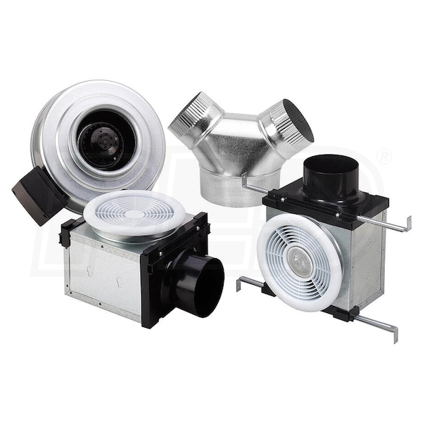 Fantech PB - 270 CFM - Bathroom Exhaust Fan - Ceiling Mount - 4" to 6 ...