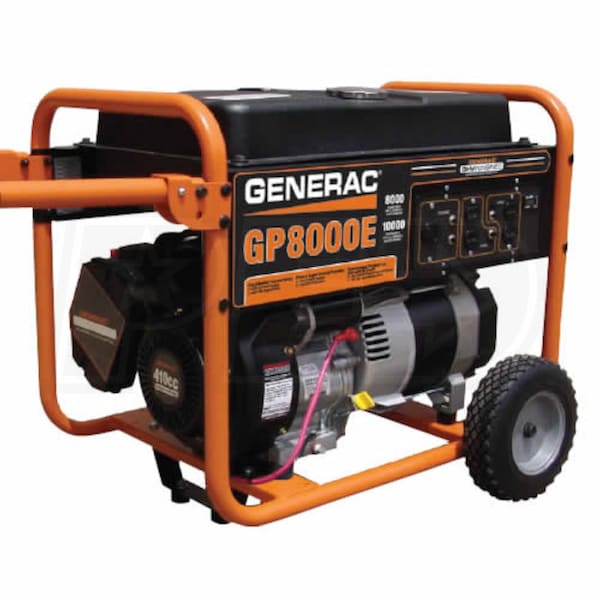 Generac GP8000E - 8000 Watt Electric Start Portable Generator (Scratch ...